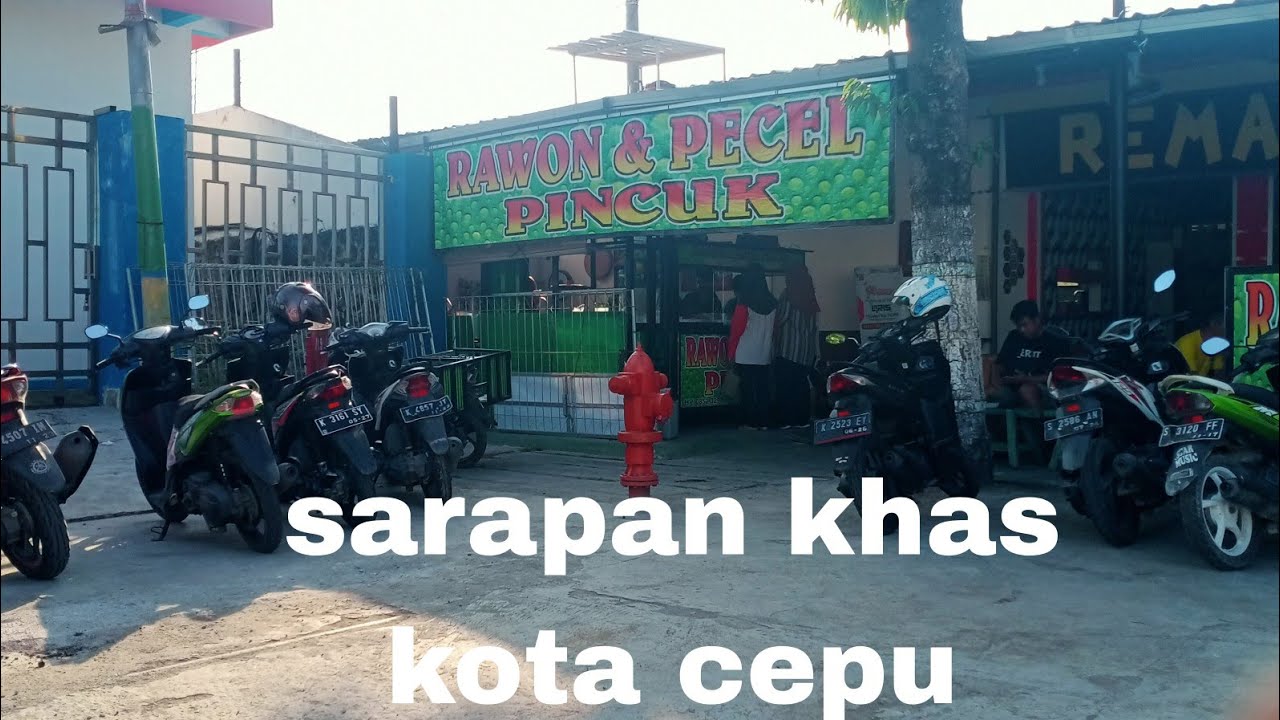 SARAPAN LEGENDARIS KOTA CEPU RAWON DAN PECEL PINCUK - YouTube