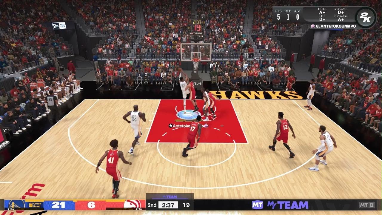 NBA 2K24 Shaq playing great defense for 1 minute straight - YouTube