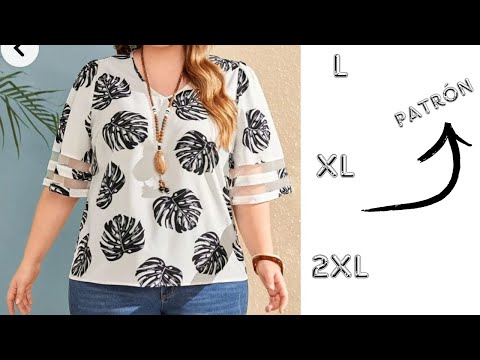 Encuentra aquí en este Canal la forma mas sencilla de Diseñar blusas holgadas para Señora