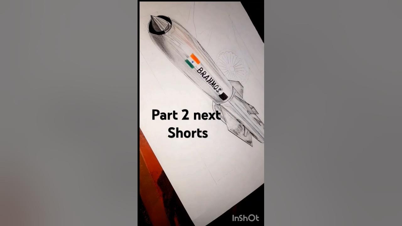 BRAHMOS MISSILE drawing #shorts #brahmos #drawing #art #army # ...