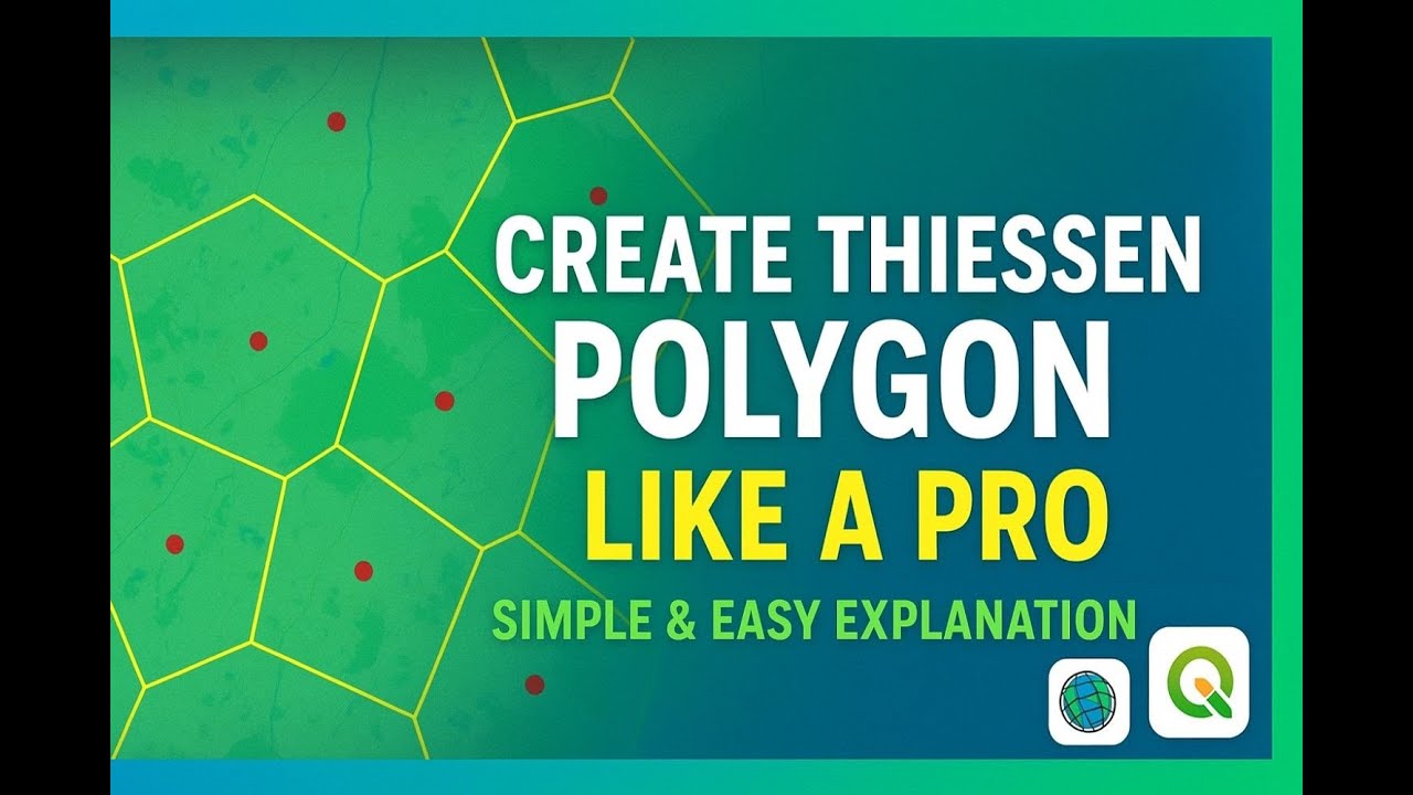Create Thiessen Polygon Like a Pro | Easy GIS Tutorial in ArcMap & QGIS | Spatial Analysis ...