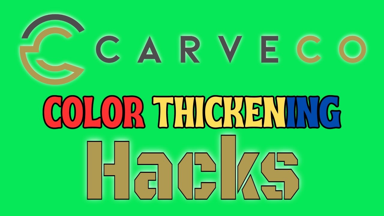 Carveco Hacks: Using the Thicken Tool for Flawless Vectorization - YouTube