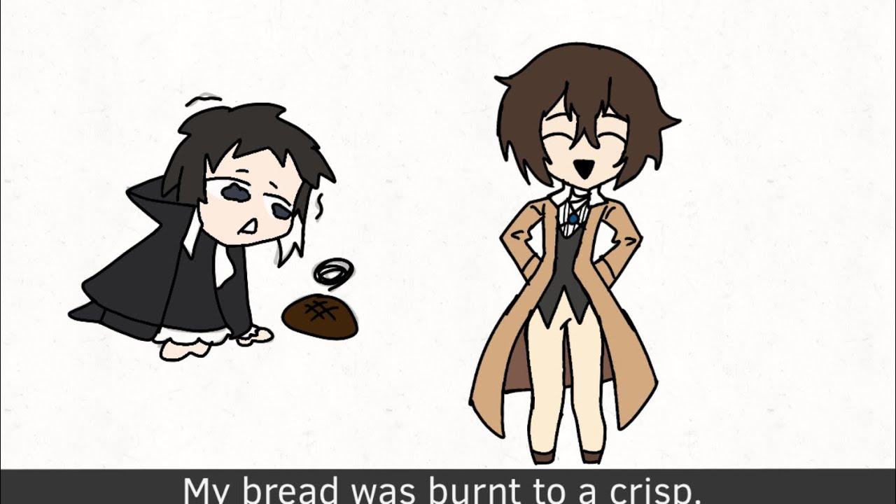 My bread was burnt to a crisp (animation) Dazai/Akutagawa bsd - YouTube