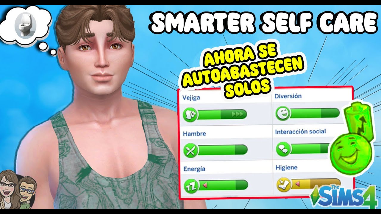 😲AHORA Tus Sims SE CUIDAN SOLOS 🚽🎮🚿 || SMARTER SELF CARE mod || En ...