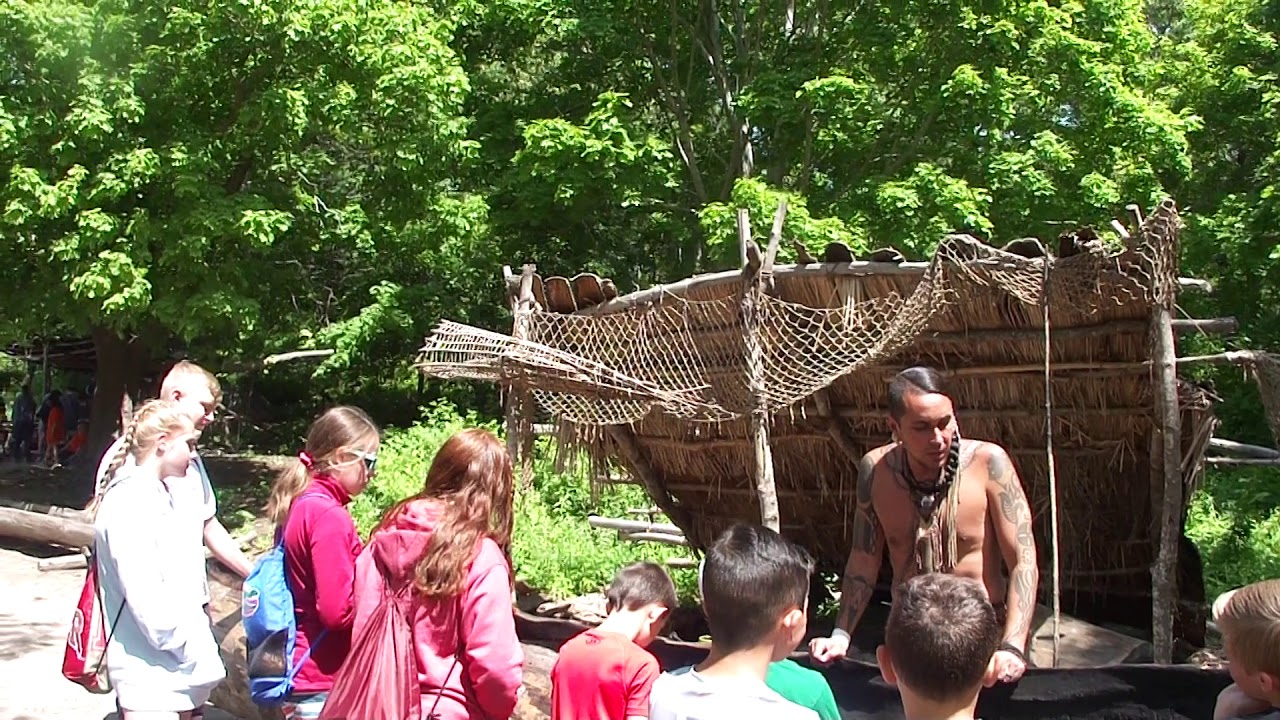 Walking through the Wampanoag Homesite at Plimoth Plantation - YouTube
