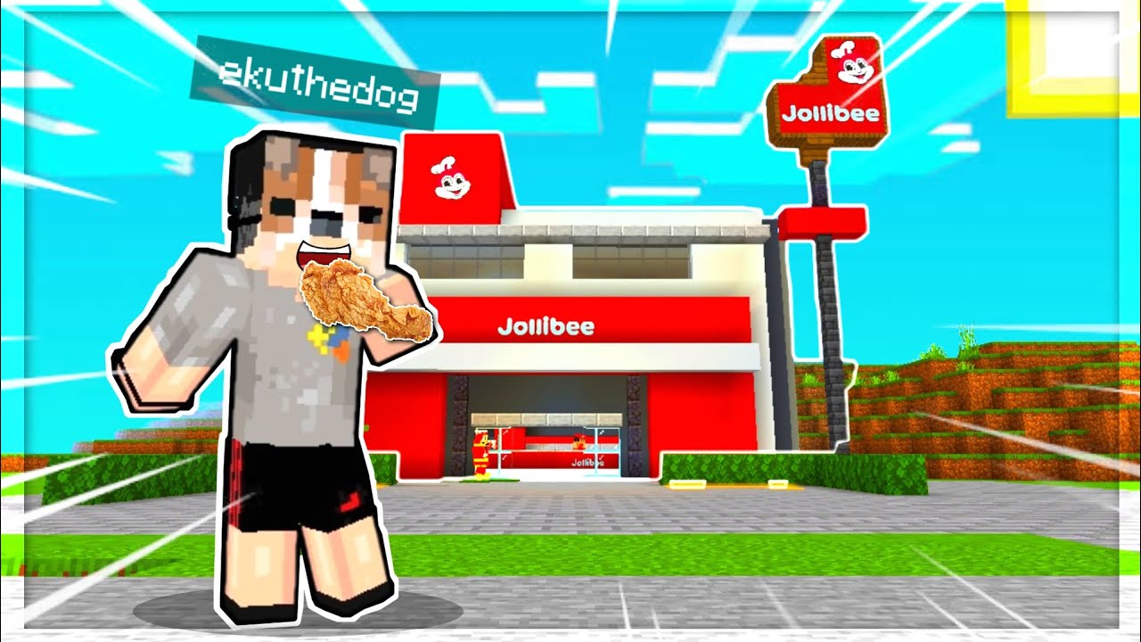 Eating at Jollibee in Minecraft! - YouTube