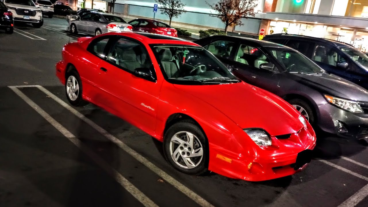 pristine 2002 Pontiac SunFire 2.2L LN2 OHV I4 115HP Ext Bright Red ...