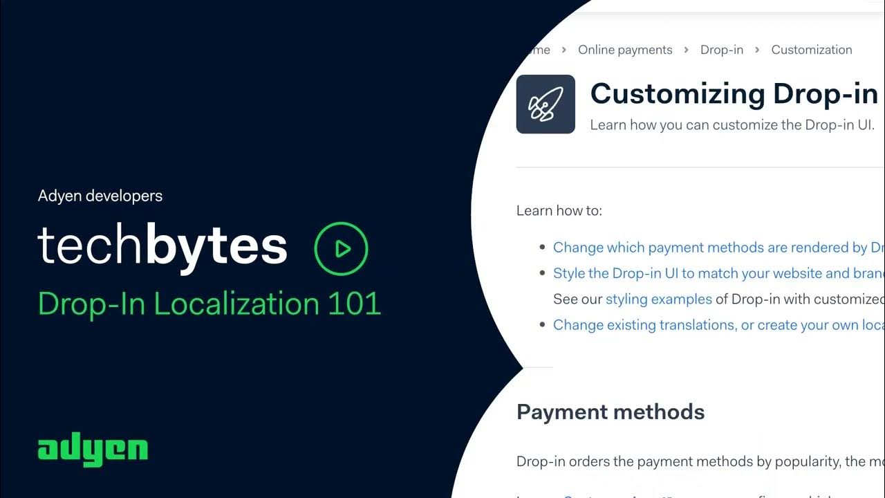 Adyen Web Drop-in localization 101 - YouTube