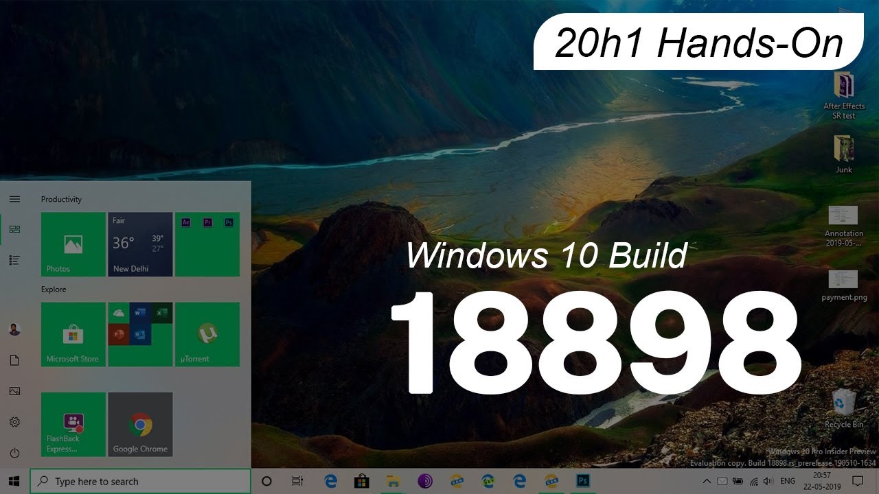 Windows 10 build 18898 20H1 build - Task Manager, SSD/HDD improvements ...