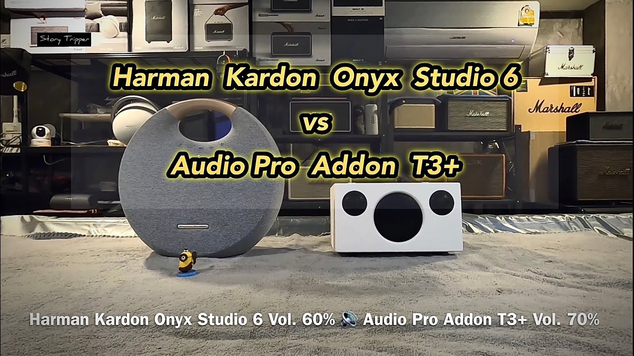 Harman Kardon Onyx Studio 6 vs Audio Pro Addon T3+ - YouTube