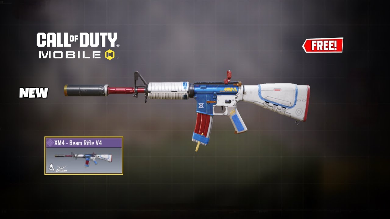 *NEW* FREE XM4 - Beam Rifle V4 Gameplay in COD Mobile! - LV 10 Gundam ...