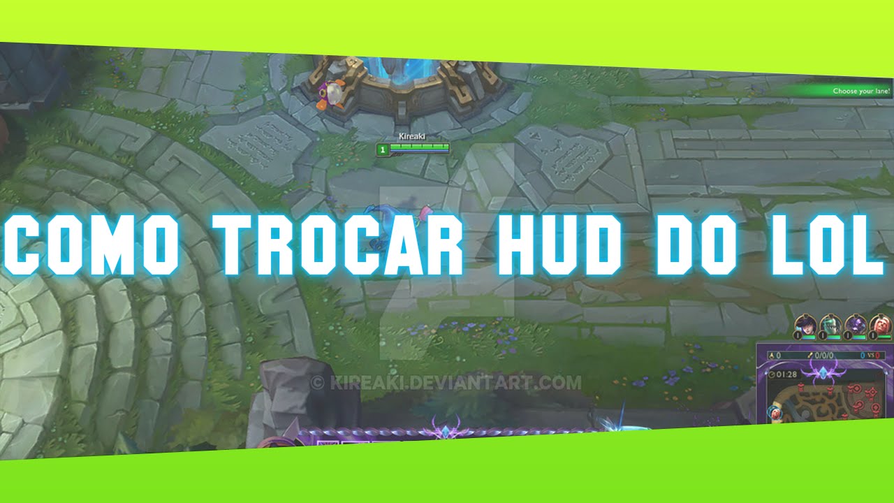 como trocar a HUD UI (borda do menu) do lol - YouTube