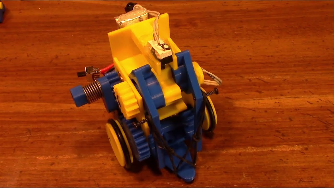 Single motor 4 function remote control robot progress - YouTube