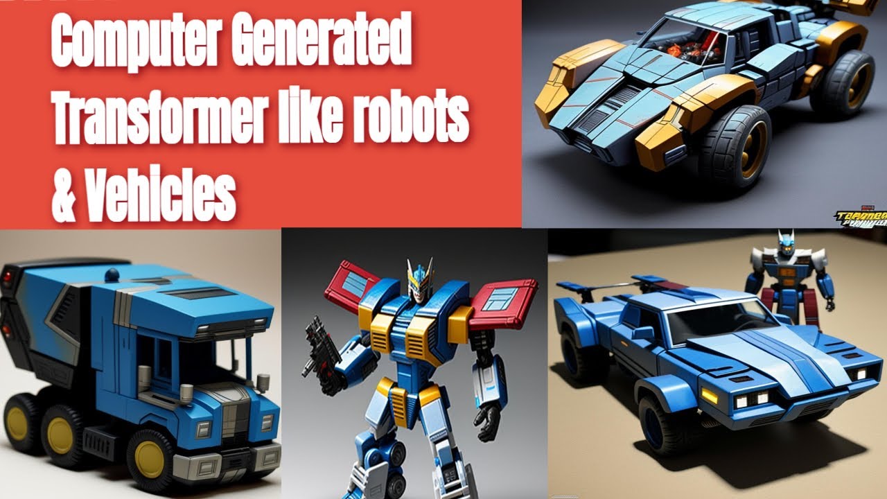 Computer Generated Transformer like Robots & Vehicles !!! - YouTube