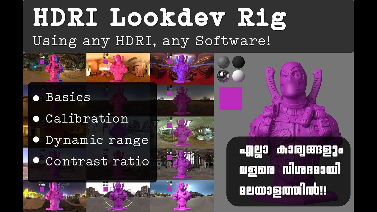 HDRI Look Dev Rig in Arnold render & Maya tutorial | Malayalam | - YouTube