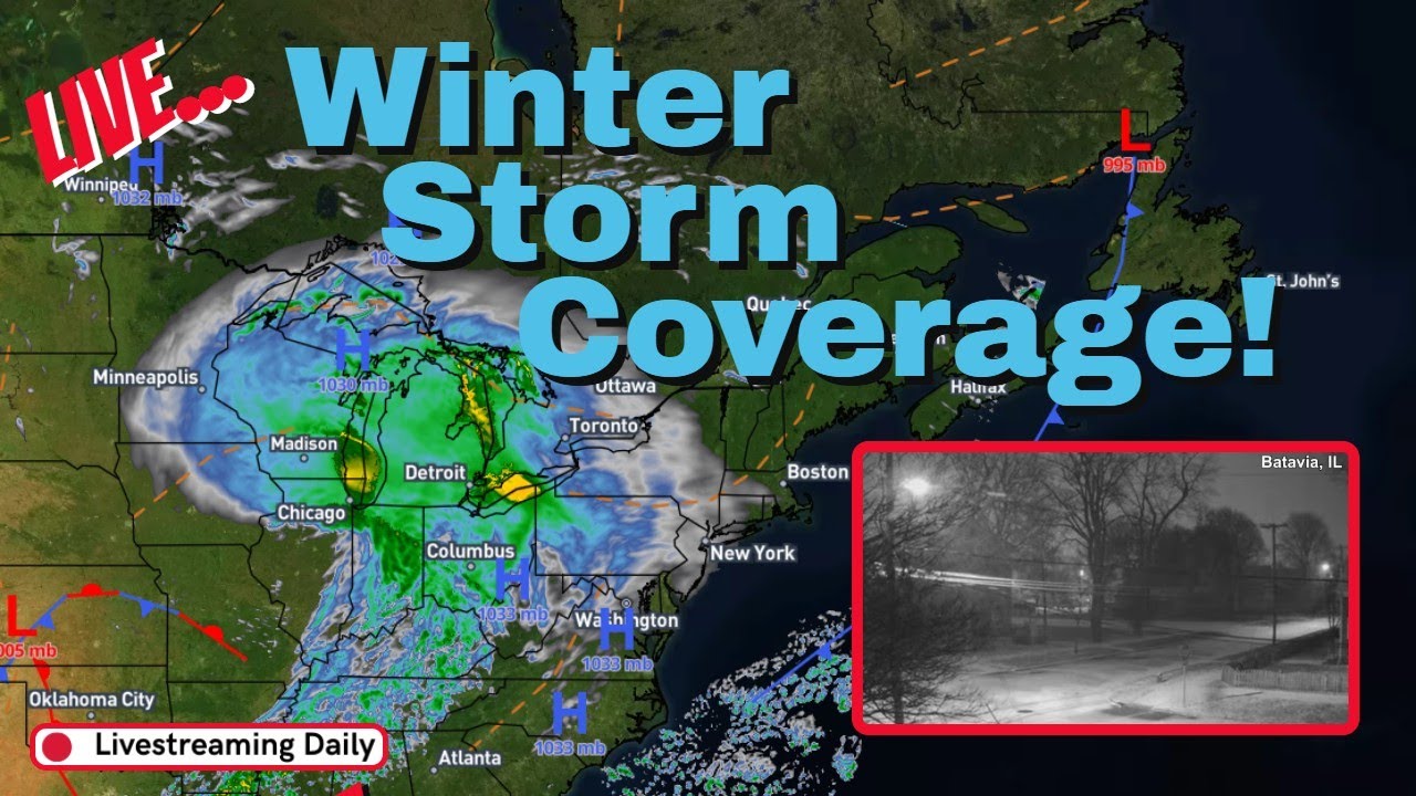 Major Winter Storm! - Winter Storm Coverage! - YouTube