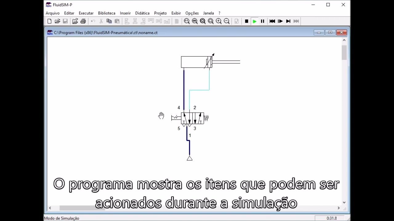 FluidSim Aula 1 - Introdução - Instalar, criar e simular circuitos ...
