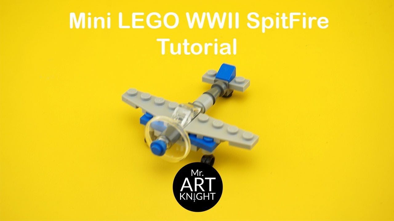 Mini LEGO WWII Spitfire Tutorial - YouTube