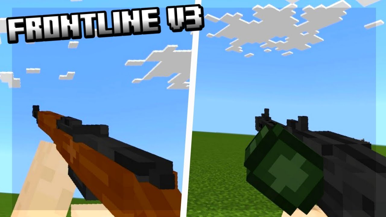 Frontline v3 Addon Mcpe - Support MCPE 1.19+ - YouTube