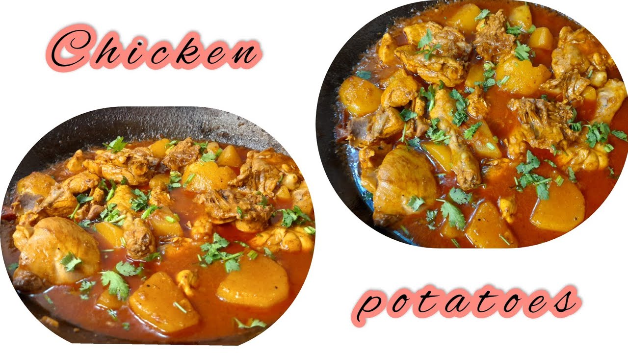 Chicken potatoes recipe // Riwayat pakistani food - YouTube