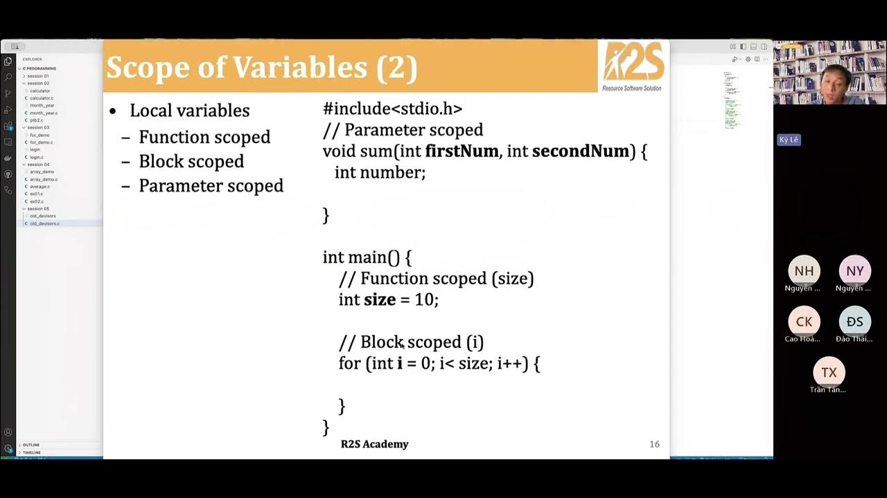 Session 05 - Phạm Vi Của Biến (Variable Scope) Trong Lập Trình - Hiểu Đúng Để Code Hiệu Quả ...