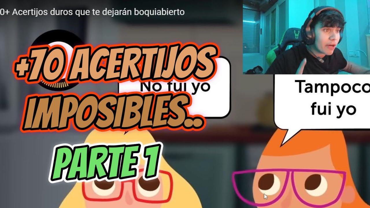 SOY TODO UN EXPERTO RESOLVIENDO ACERTIJOS... (PARTE 1) - YouTube
