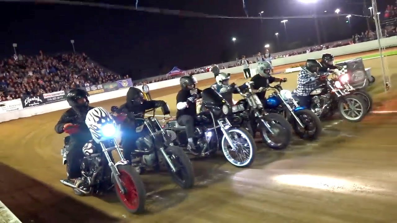 LIVE Harley Davidson Night! Speedway flat track motorcycle racing ...