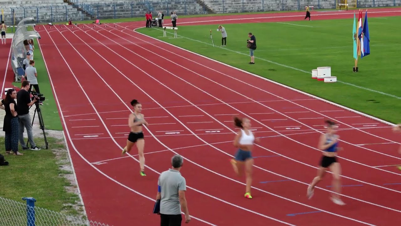 100m [Ž], Ivana Lončarek i Eva Mačković - Međunarodni atletski miting ...