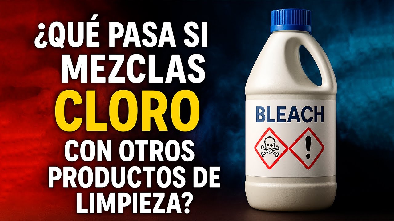 Qué pasa si mezclas cloro con otros productos de limpieza? 😱 - YouTube