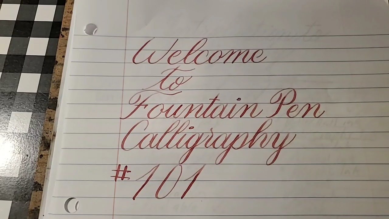 Fountain Pen Calligraphy 101 #1 Introduction - YouTube