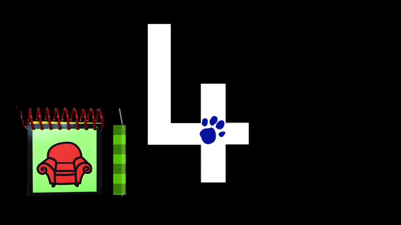 Theres A Clue On The Number 4 Blue's Clues - YouTube