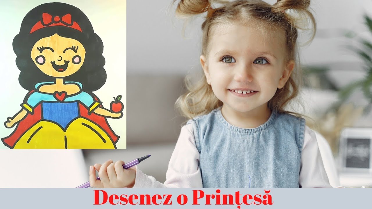 Desenez si Colorez o Printesa I cum sa desenezi o printesa I Deseneaza ...