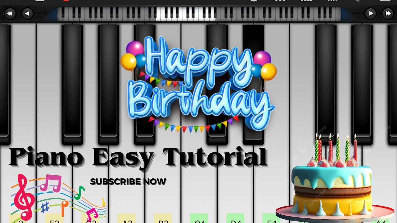 Happy Birthday Tune Piano || Easy Tutorial for Beginners || Perfect ...
