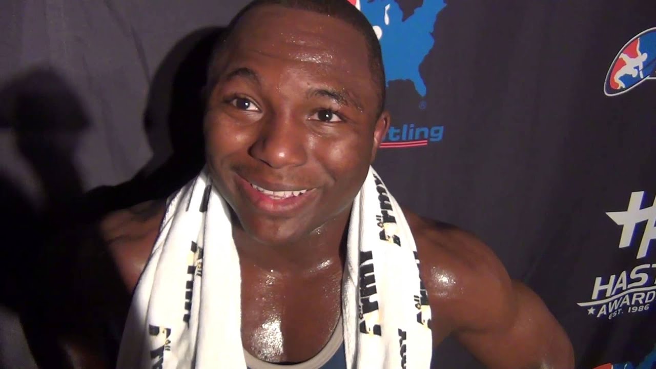 Spenser Mango after 59 kg Semifinals win at Senior Open - YouTube