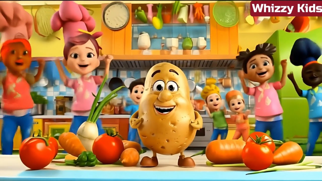 Aloo Kachaloo | Colorful Kids Song | Popular Nursery Hindi Rhyme ...