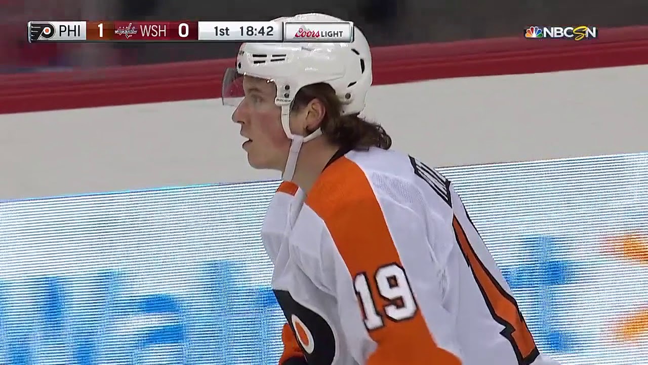Nolan Patrick Goal - Philadelphia Flyers vs Washington Capitals 1/31/18 ...
