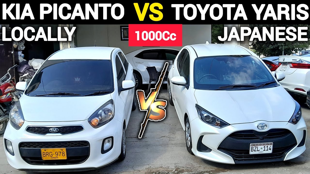Kia Picanto VS Toyota Yaris Hatchback | Comparison | Yaris VS Picanto ...