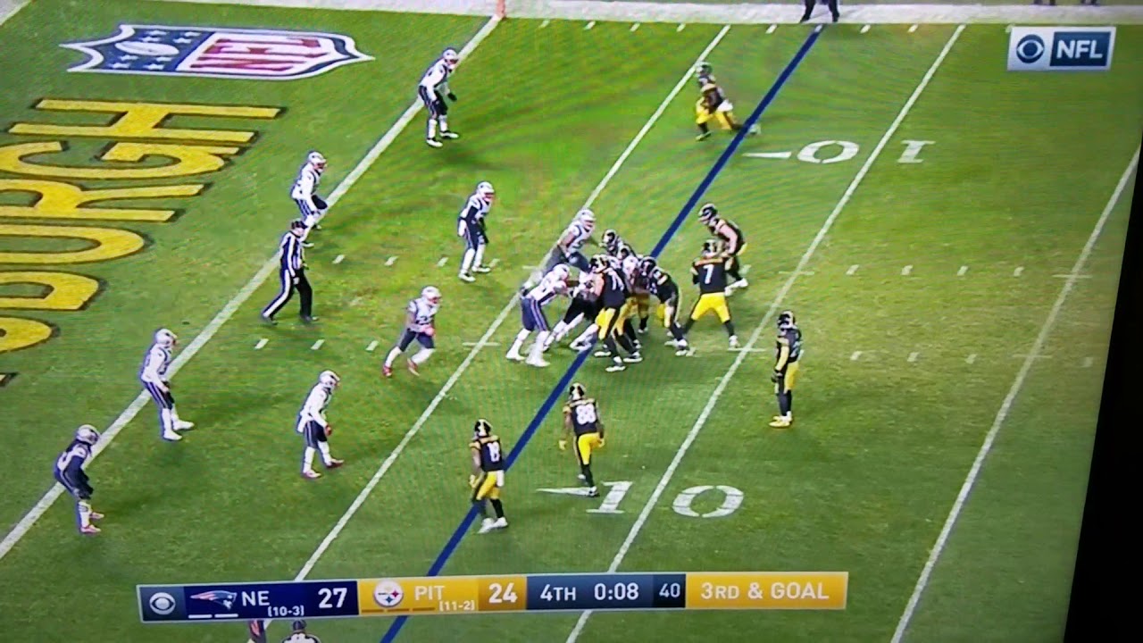 Patriots game winning interception vs Steelers 12-17-17 - YouTube