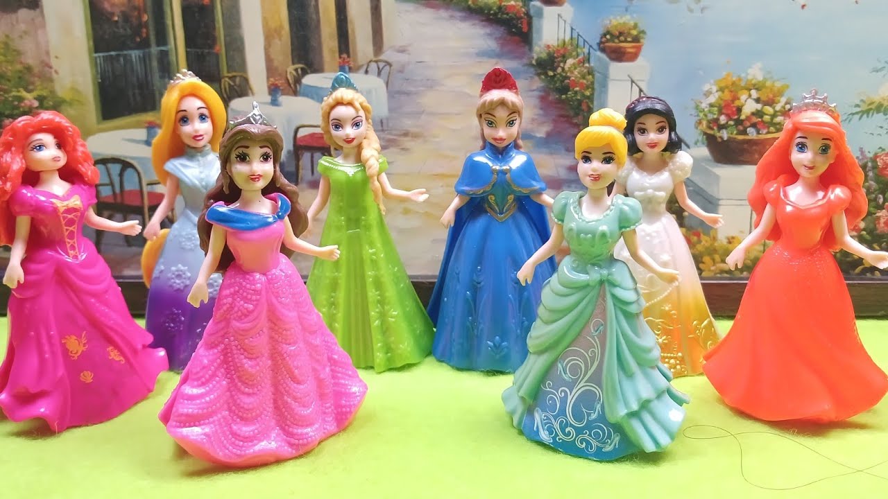 ASMR Unboxing Mattel Disney Princess Spin & Reveal Surprise Dolls ...