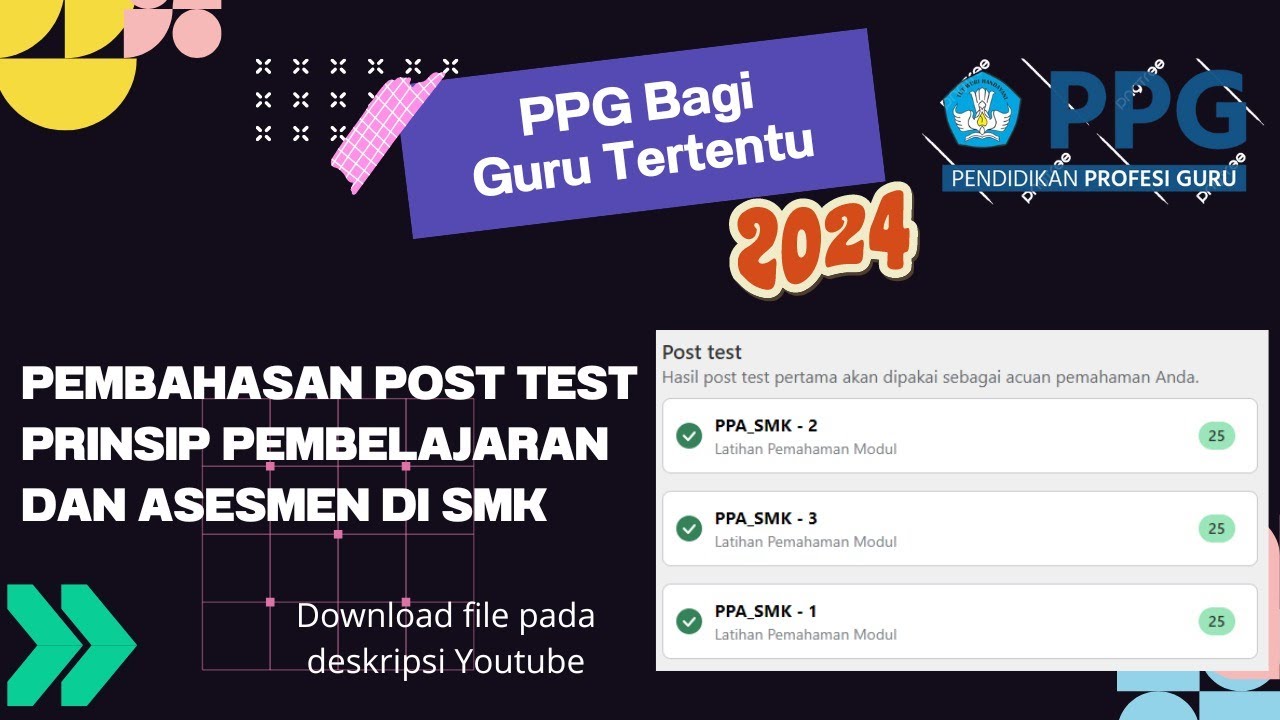 Jawaban dan Pembahasan Post Test Prinsip Pengajaran dan Asesmen di SMK ...