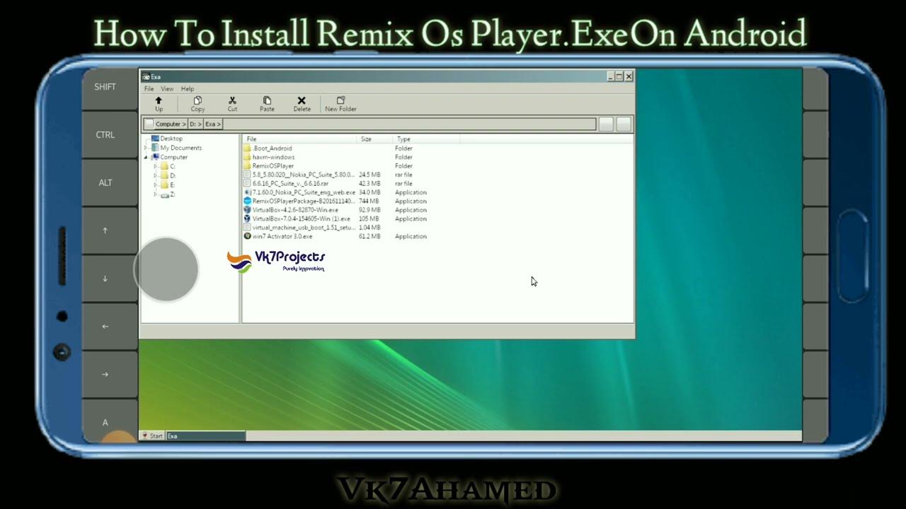 How To Install Remix Os Player. Exe on Android || Vk7projects || Exagear Windows emulator - YouTube
