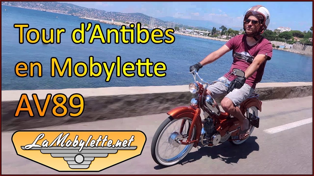 Mobylette Motobécane AV89 restaurée a Antibes - YouTube