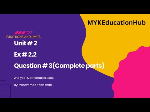 Class 12 mathematics unit 2 Exercise 2.2 Question 3 (Complete parts)|second year math - YouTube