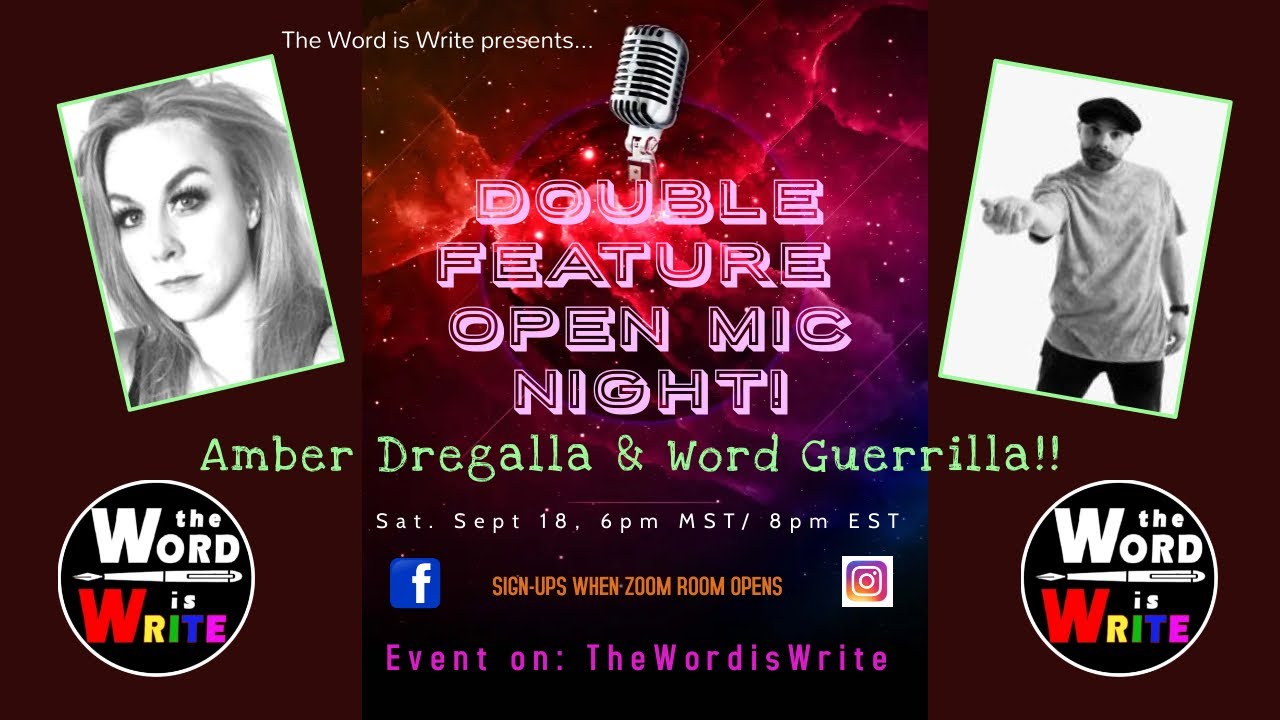 WIW Double Feature Open Mic feat. Amber Dregalla & Word Guerrilla ...