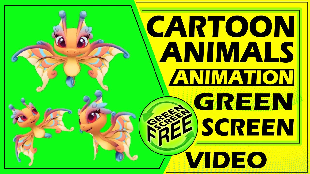 animated animals green screen | cartoon animals green screen | green ...