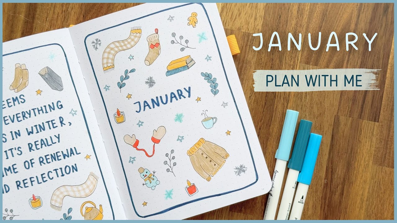 BULLET JOURNAL JANUARY 2025 || PLAN WITH ME🎄 - YouTube