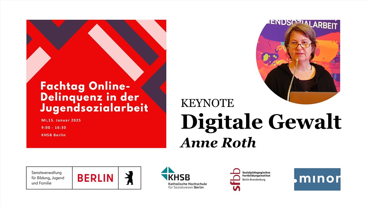Keynote "Digitale Gewalt" von Anne Roth - YouTube