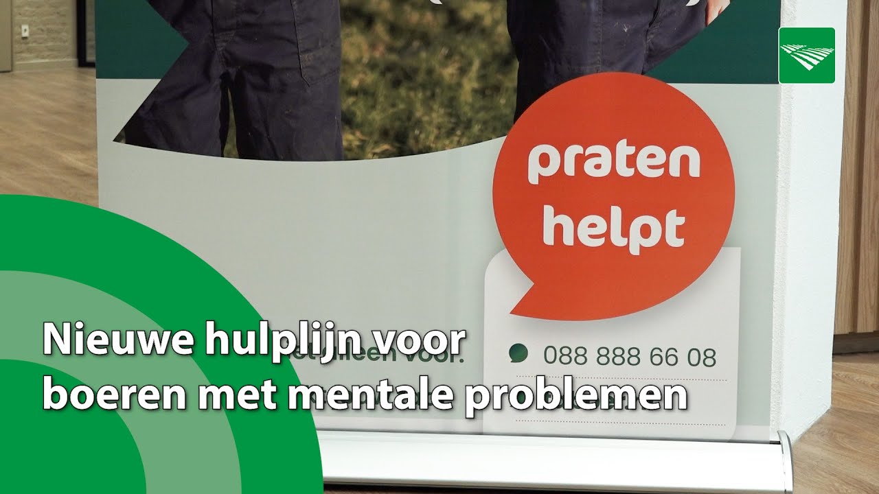 Nieuwe hulplijn voor boeren met mentale problemen - YouTube