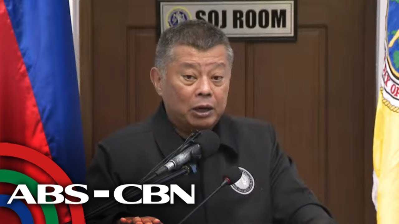 DOJ Sec. Boying Remulla holds press briefing | ABS-CBN News - YouTube