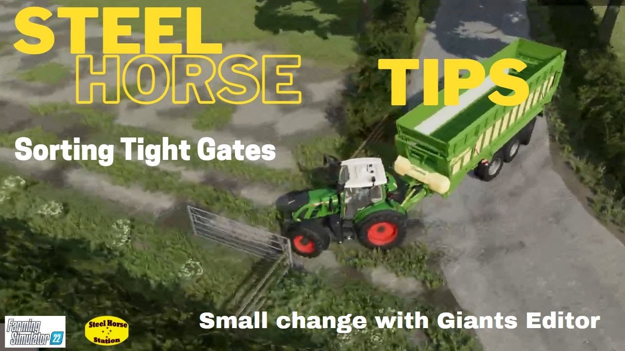 Sorting Tight Gates - small FS22 map edits - Tips and Tutorials - YouTube